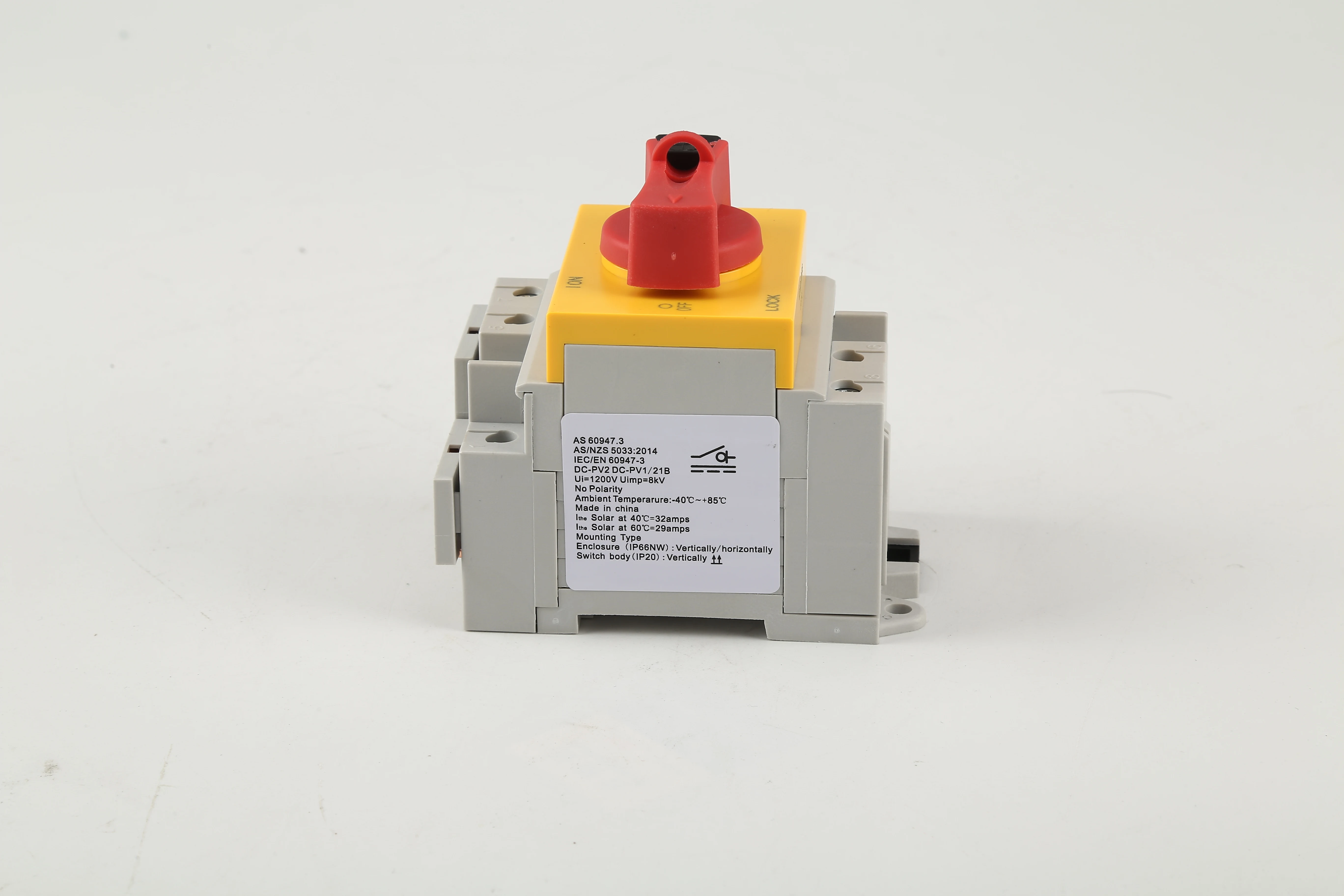 Sgpv16-l2 16a 15kv Electrical Isolator Switch Pv Solar Dc Disconnector ...