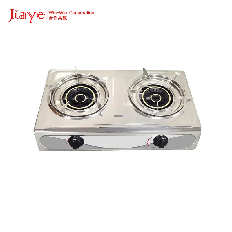 Portable Double Burners Gas Stove With Stainless Steel - Buy 2 Burner ...