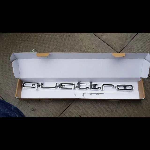 Quattro emblem Quattro badge logo for Audi sline grille| Alibaba.com