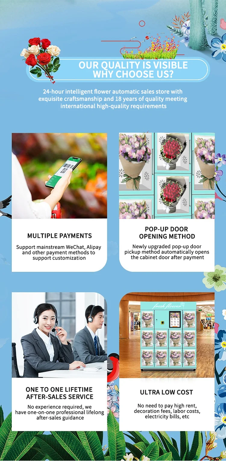 Automatic Flower Vending Machine - 10-Lattice Gifts