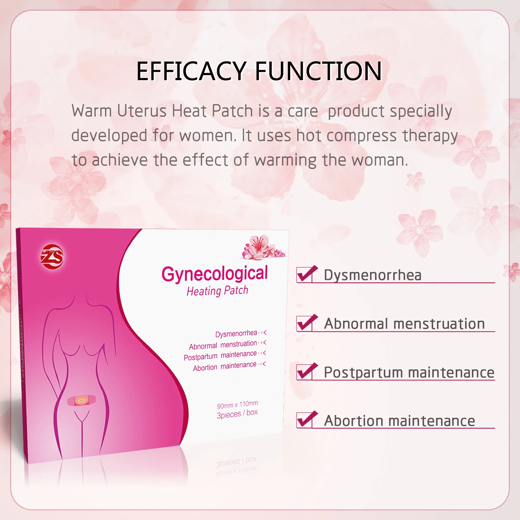 Factory Newest Menstrual Cramp Relief Pain Patches Gynecological Heat ...