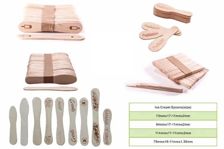Wooden Popsicle Ice Cream Magnum Stick Biodegradable Factory For ...