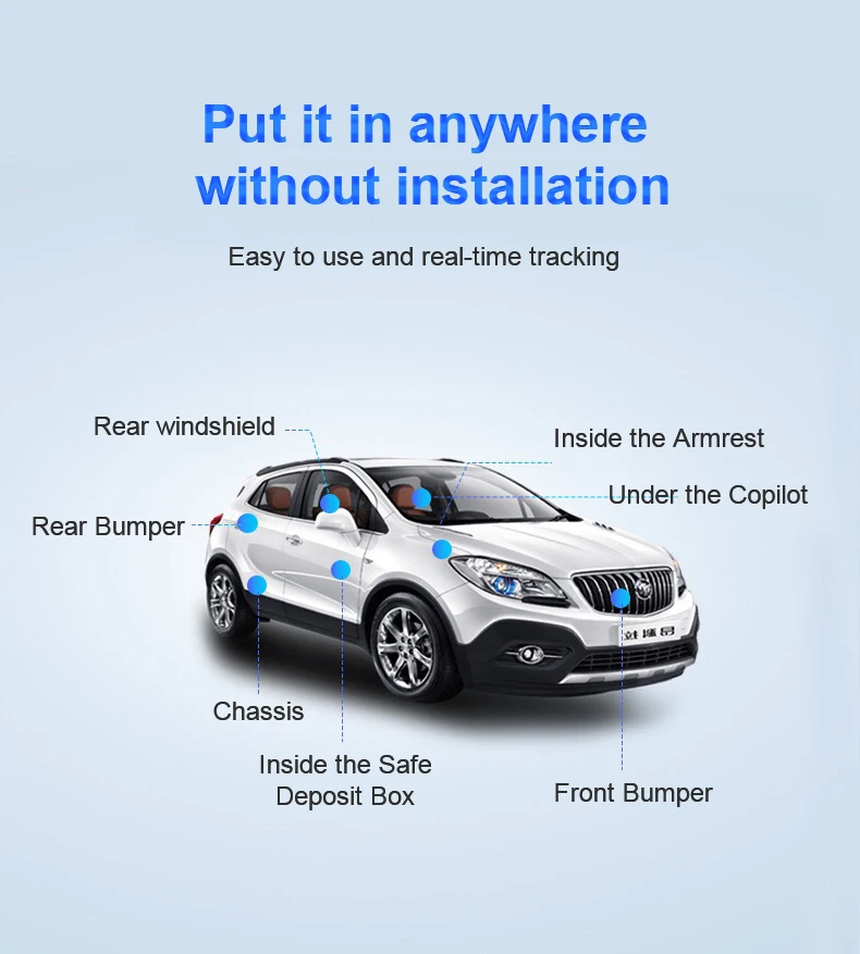 Ulocation GT20C - Reliable 2G GSM Magnetic Car Tracker