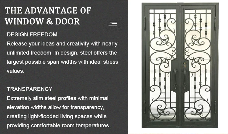 Wrought Iron Door Cast Sliding Swing Design Wrought Iron Patio Doors ...