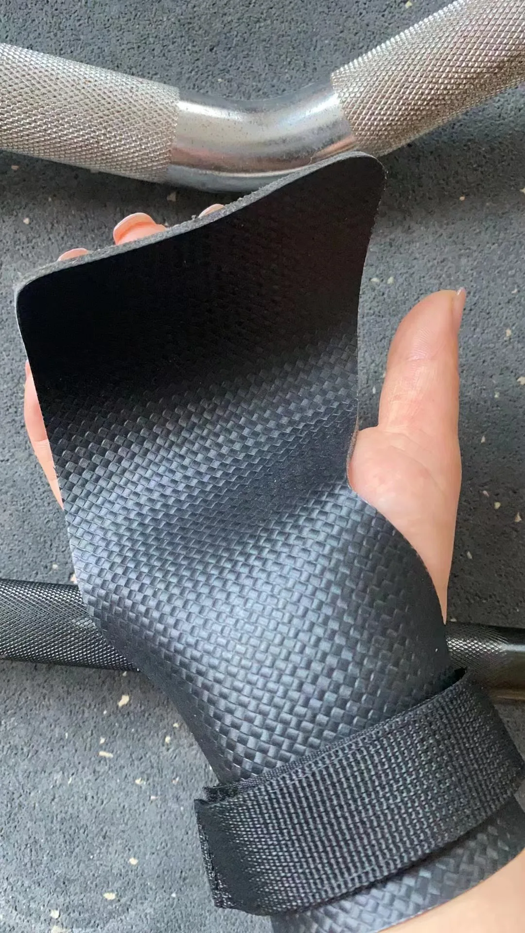 Durable Carbon Fingerless Gymnastic Hand Grips Palm Protector For ...