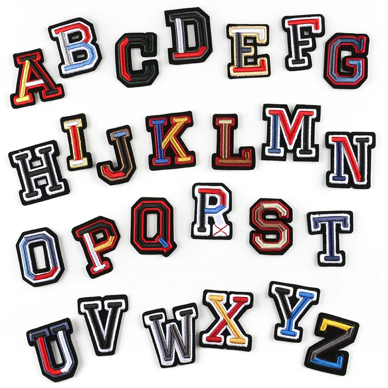 Multiple Choice Embroidery Chenille Letter Patches,Iron On Embroidery ...