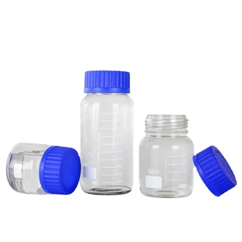 1 L Wide Mouth Media Storage Lab Bottles 1000ml Lab Borosilicate Glass ...