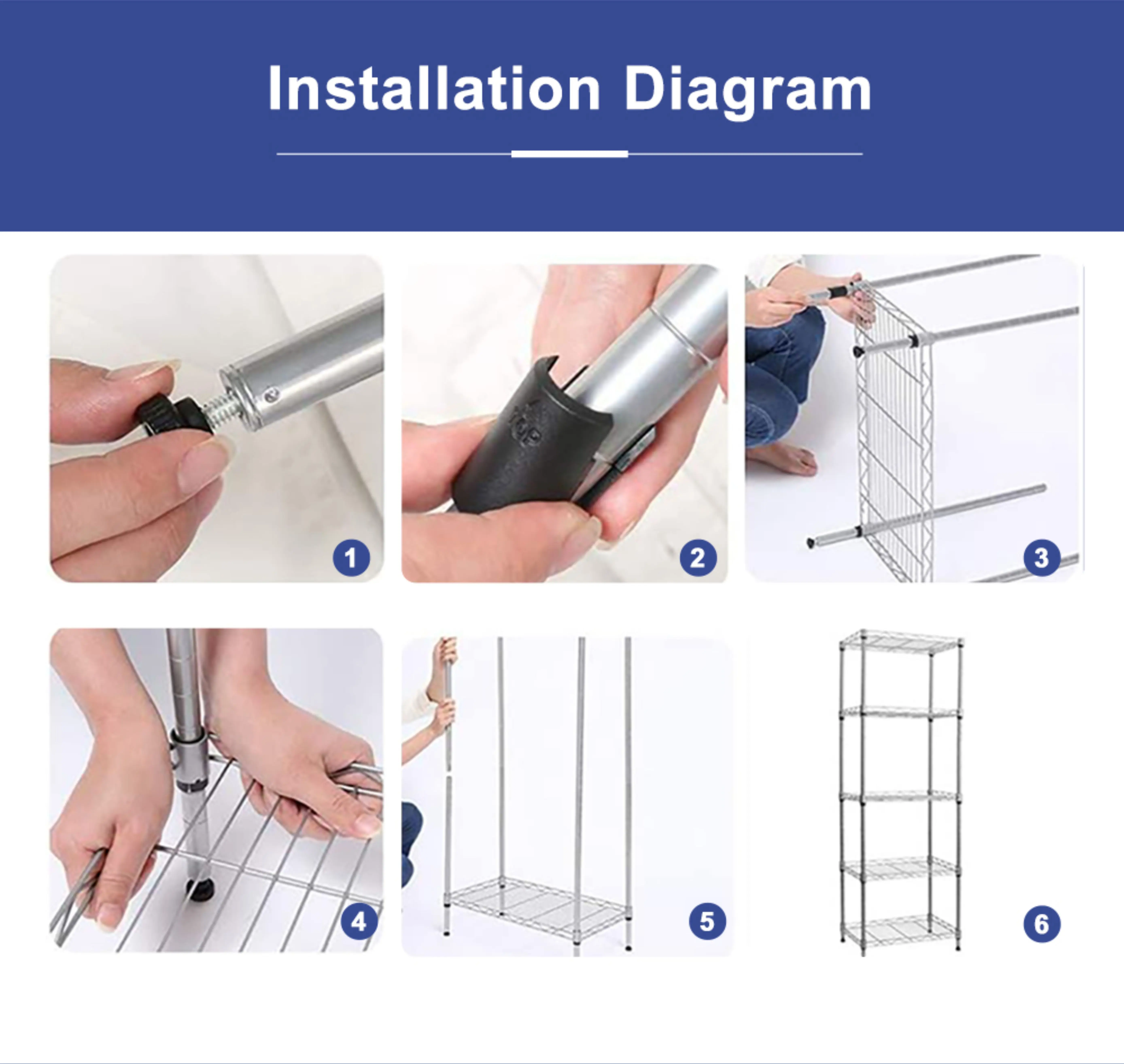 3 Tier Wire Shelving - Heavy Duty Metal Shelf Solutions