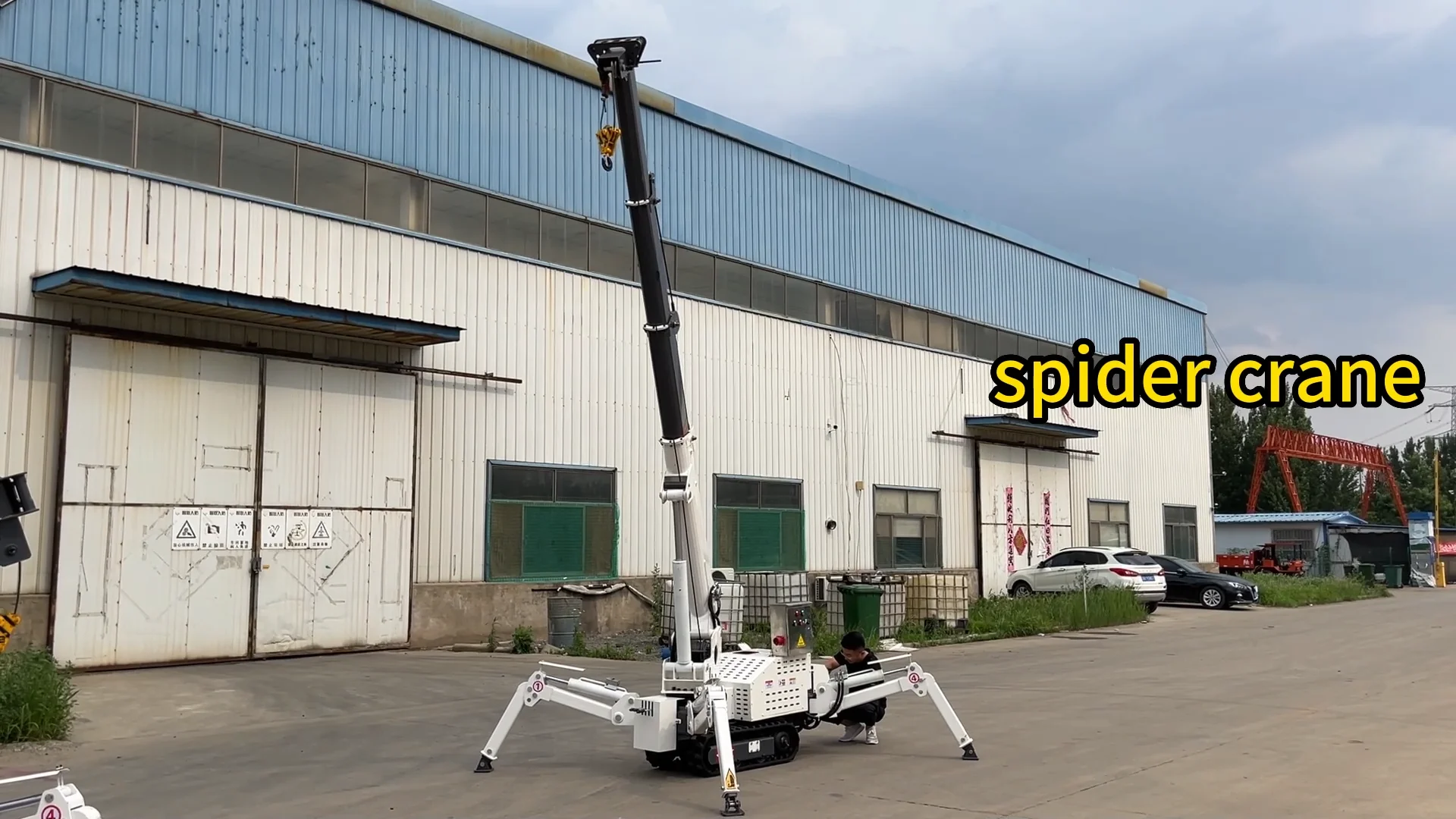Micro Crane Entering Elevator Mini Crawler Mobile Cranes Truck ...