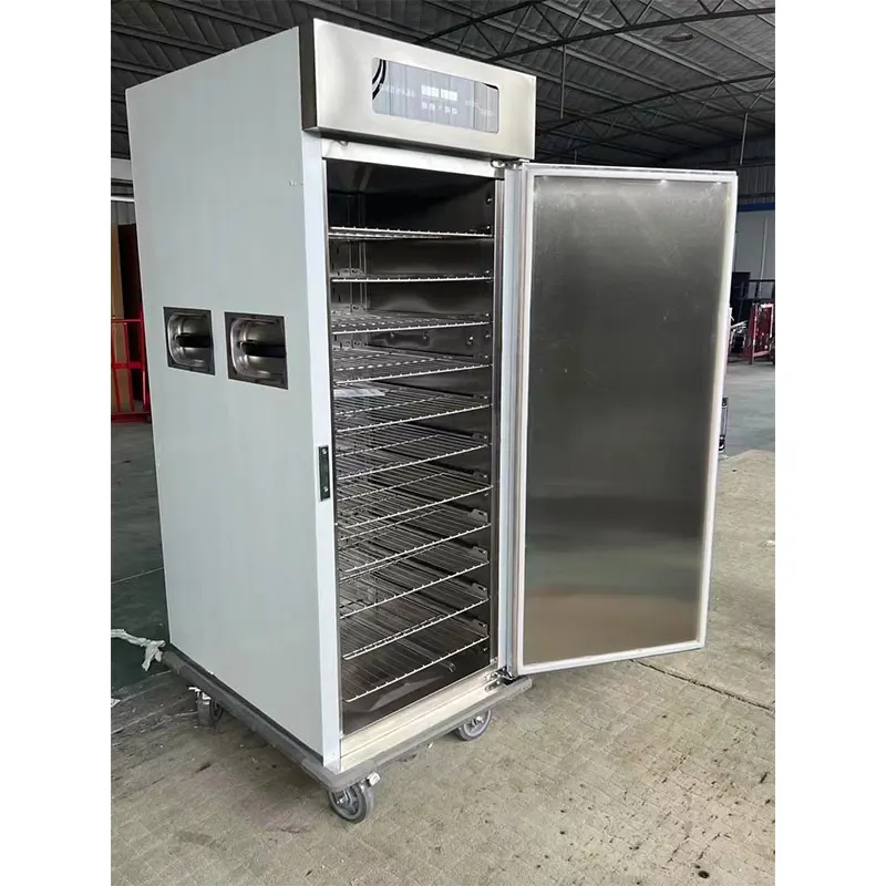 Hotel Mobile Food Warmer Carts - Single Door Stainless Steel