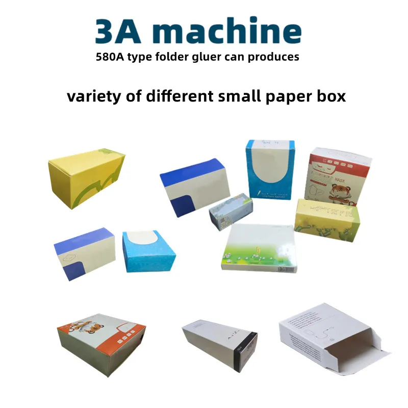 Automatic Folding and Gluing Machine for Packaging - 580 Box Folder ...