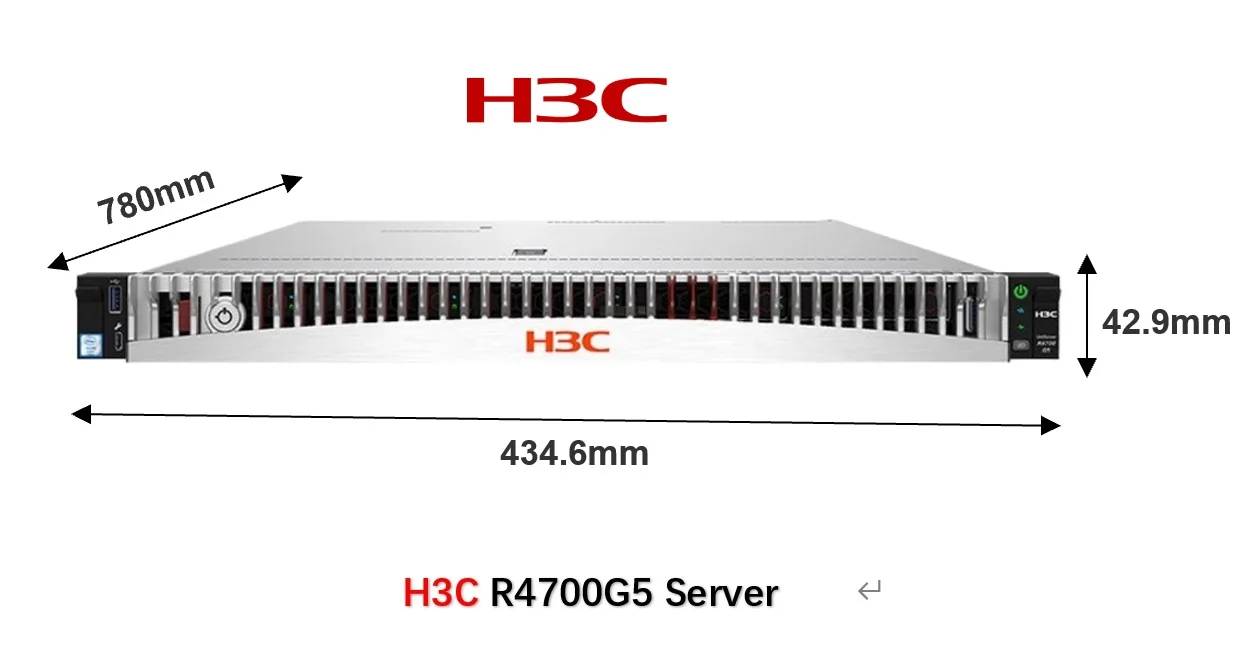 H3c Server R4700 G5 2*intel Xeon Silver 4310 32gb Pc4-3200 2*480gb Ssd P460-2g Nic 1g-4port 8sff ...