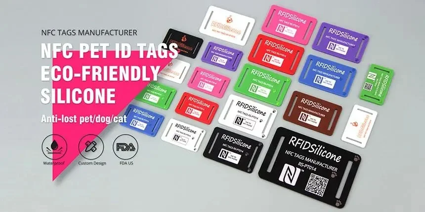 Customized Logo Programmable Qr Code Collar Tags Nfc Pet Tag For Dog ...