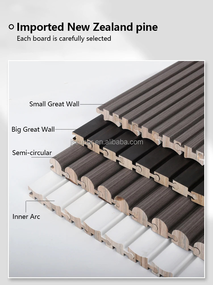 Solid Wooden Slat Rotating Grille Wall Panel - Durable & Stylish