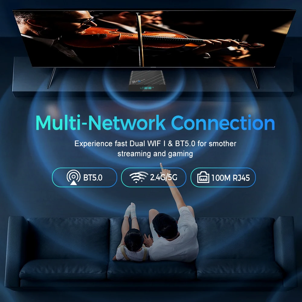 2024 Best New Z1 Plus 2GB 16GB 4GB 32GB Allwinner H313 Dual WiFi TV Box ...