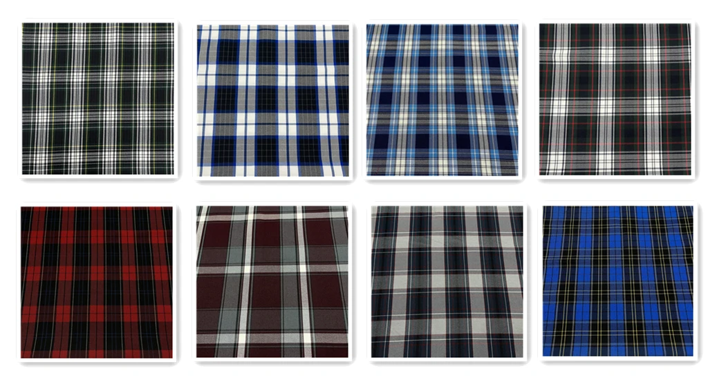 Customized Woven Red Yarn Dyed School Uniform Tr 65/35 Rayon Polyester ...