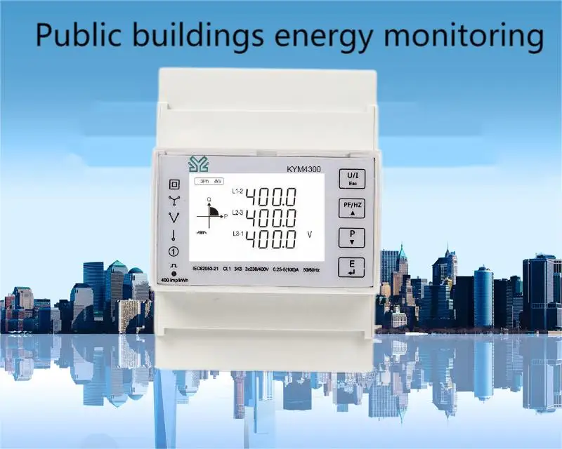 100A MID Three Phase RS485 Modbus Multi-tariff Energy Meter Power Meter for EV Charging Pile ...