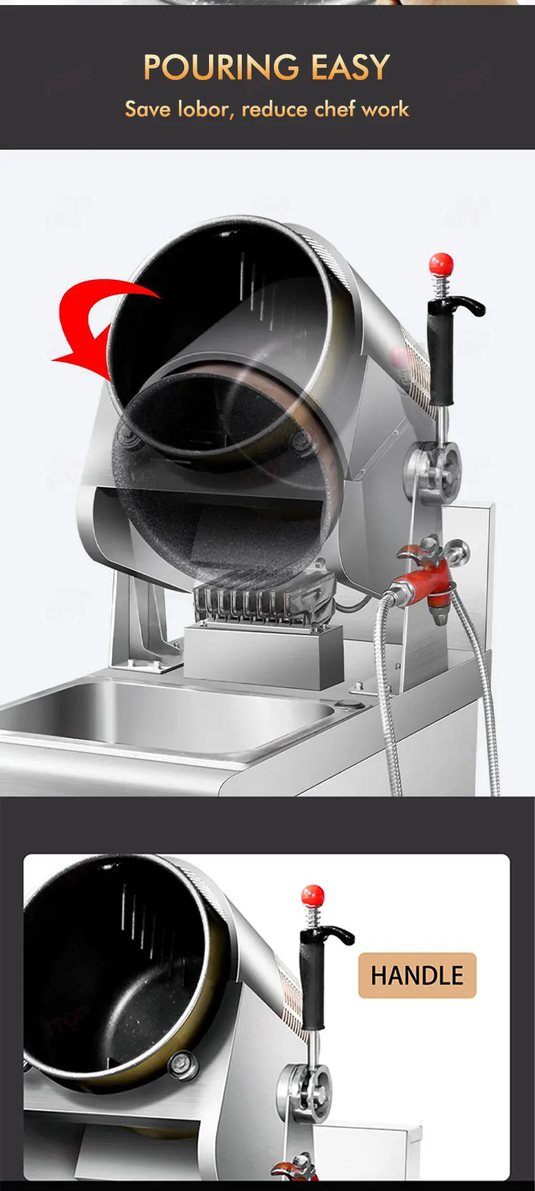 IT-GSGT-1 Commercial Gas Cooking Machine - Intelligent Cooking