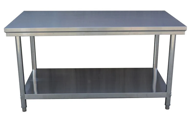 Custom Commercial 2 Tier Stainless Steel Worktable