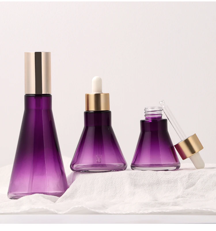 Luxury Conical Cosmetic Bottle Face Skin Care Cream Jars 50g 30ml 50ml ...