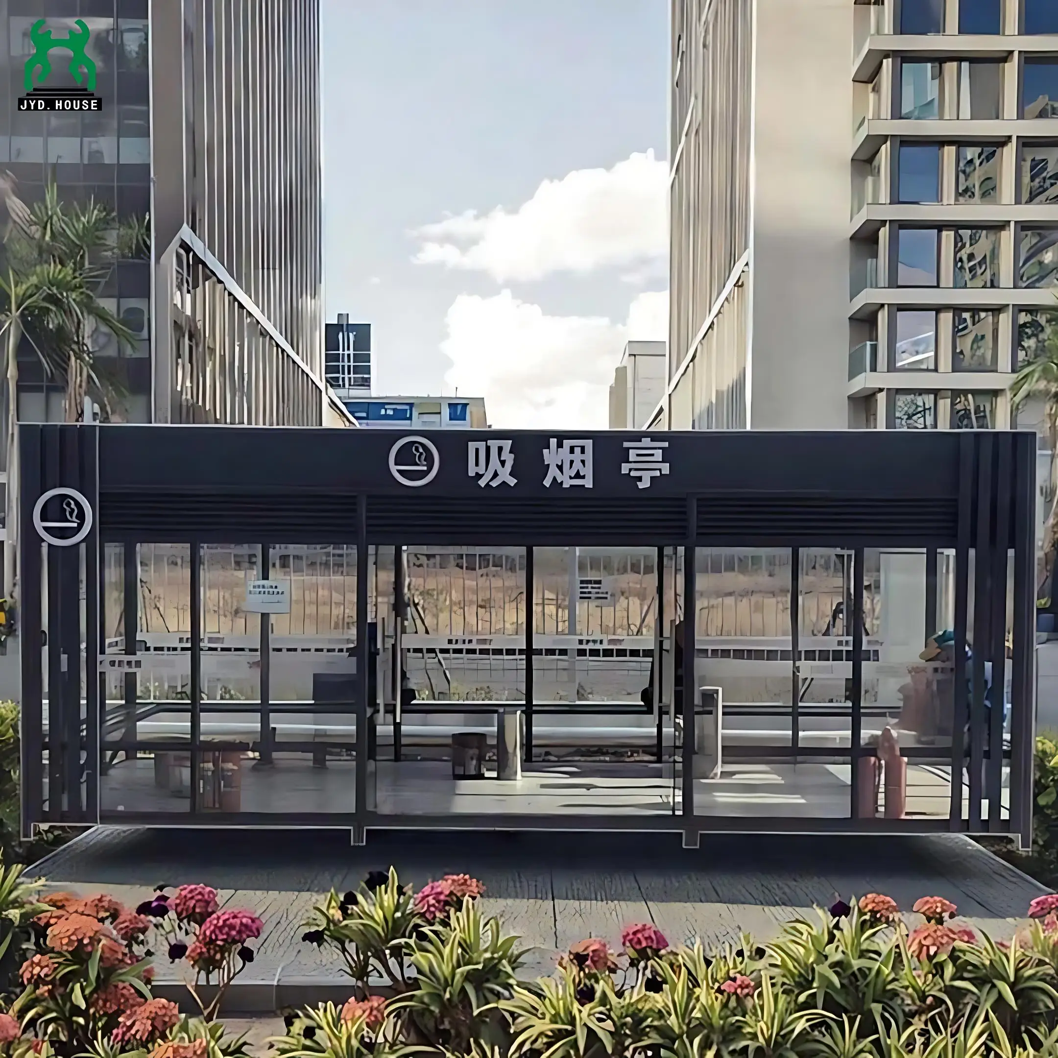 Smoking Booth for Mall & Carport Use for Sandwich Panel Houses| Alibaba.com