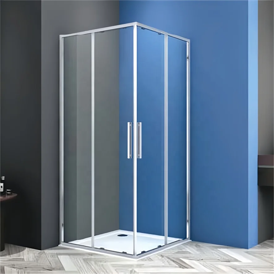 Oumeiga 900x900 square Freestanding Sliding Shower Enclosure Uk With ...
