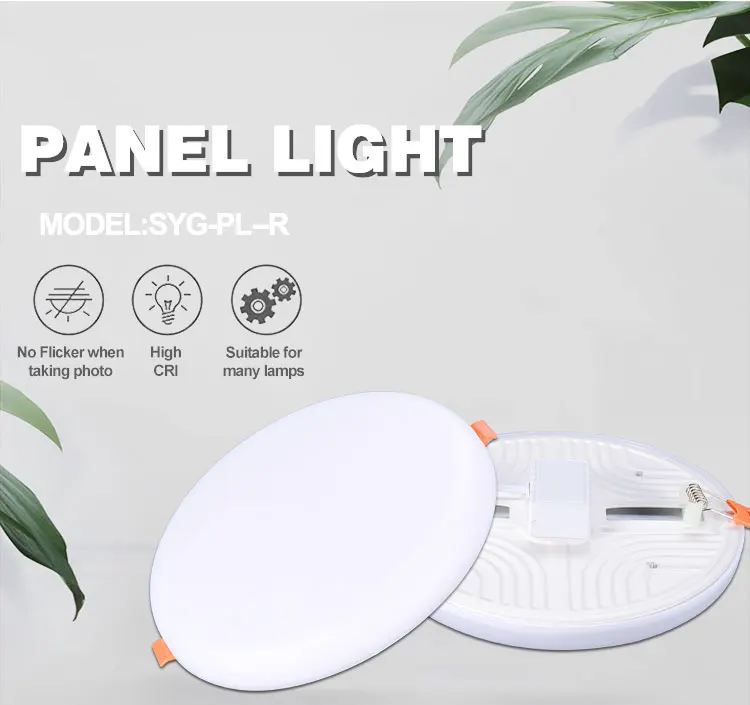 Customized Modern Round Ultra-thin 10w Frameless Led Ceiling Panel Lamp ...
