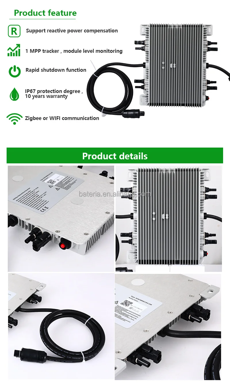 Solar Micro Inverter With Mppt Pv Invertor 1300w 1000w Photovoltaic ...