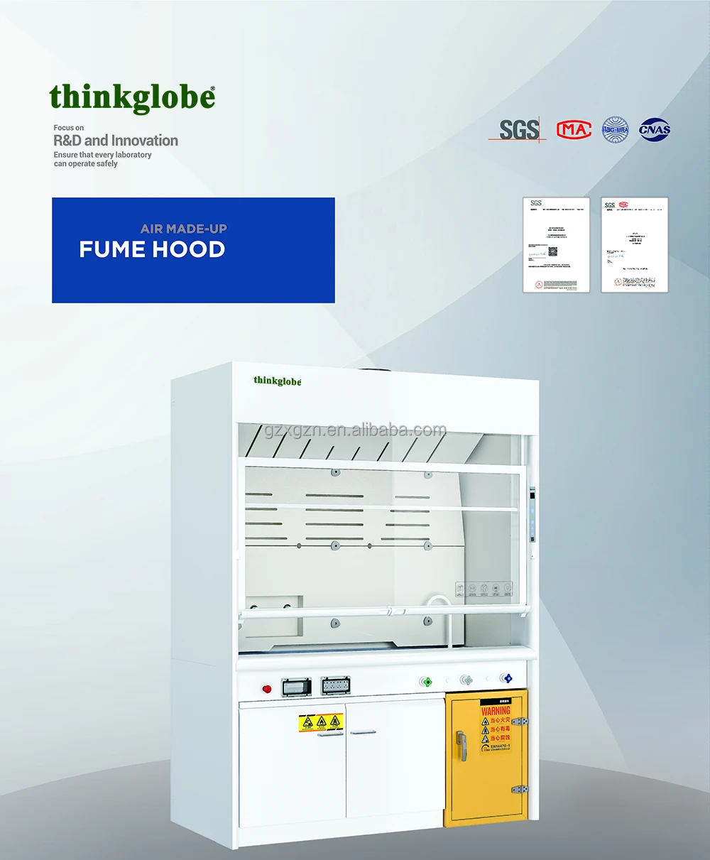 High Performance Air-Made-Up Fume Hood Modern Design Metal Bench ...