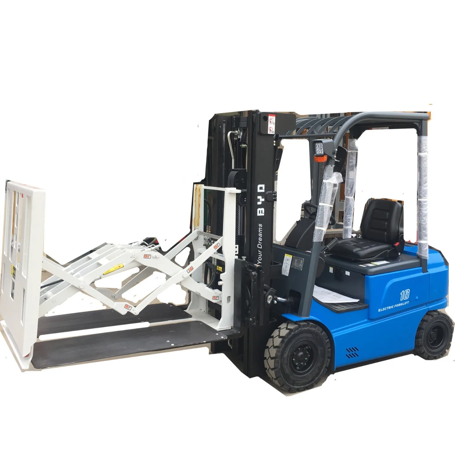 QFM Push Pull Hydraulic Forklift Attachment - Quick Fork Mount for ...