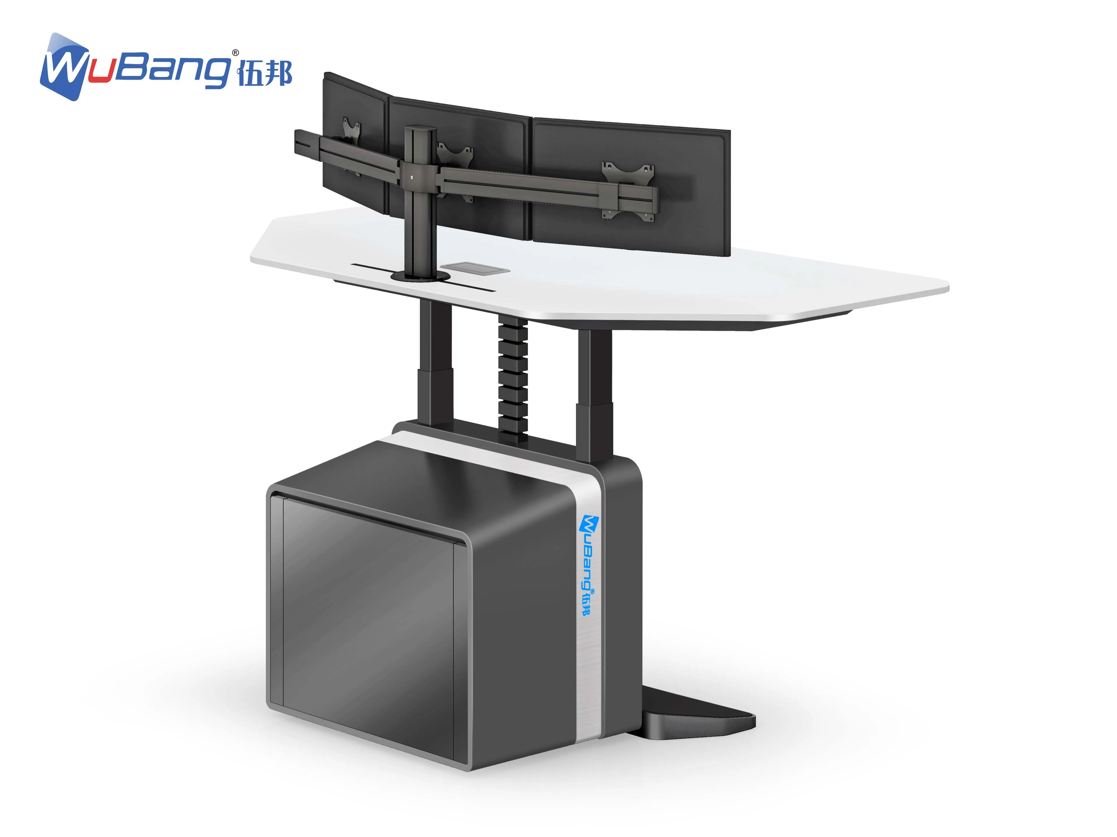 Customized Three Stages Adjustable Control Room Console For Data Center ...