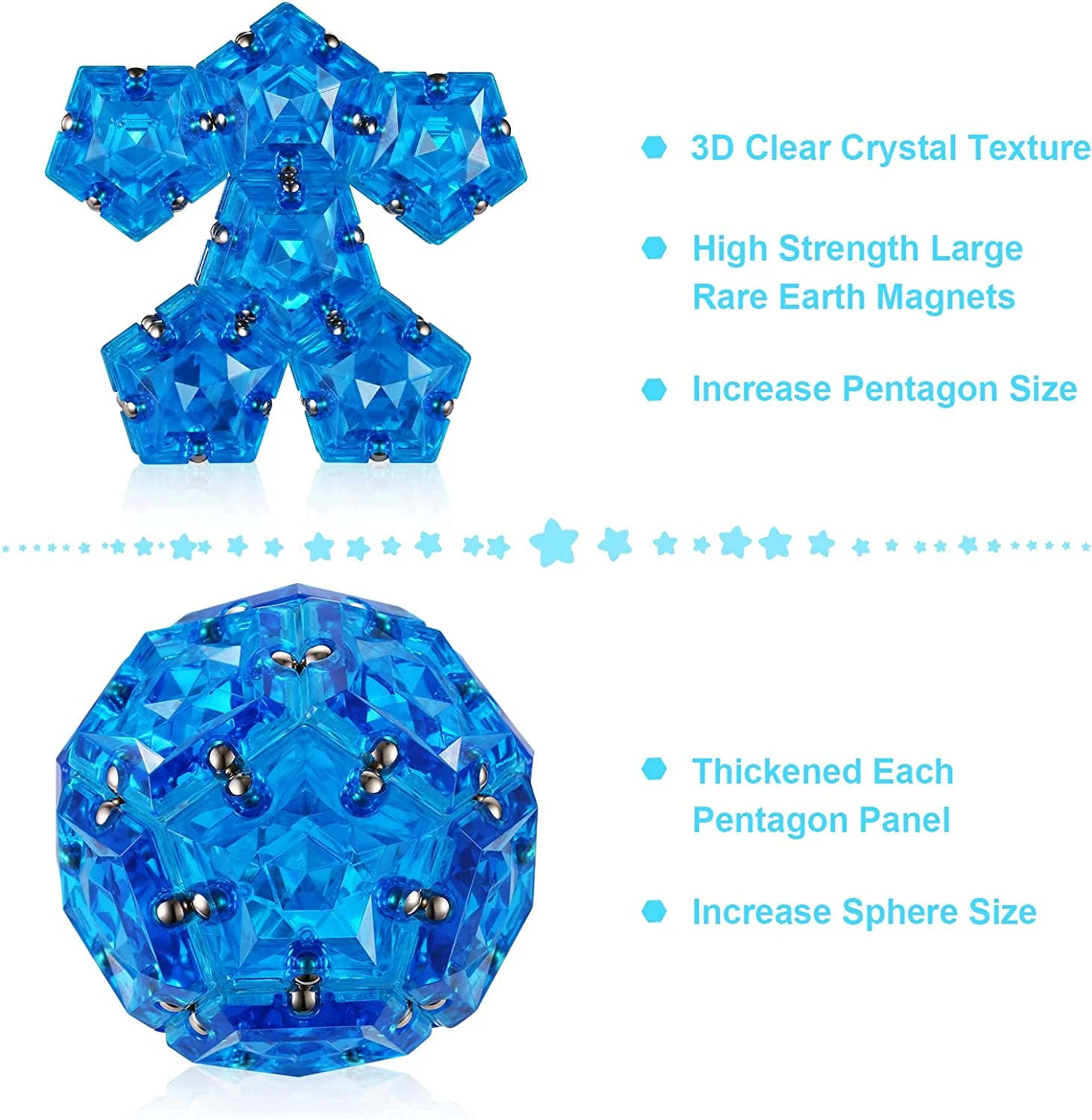 Pt Trending Magnetic Fidget Sphere Triangle Magnetic Building Blocks ...