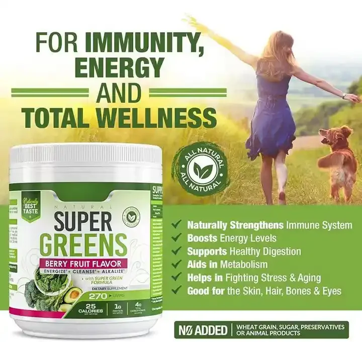 Super Greens Powder - Adaptogen Whole Foods Multivitamin