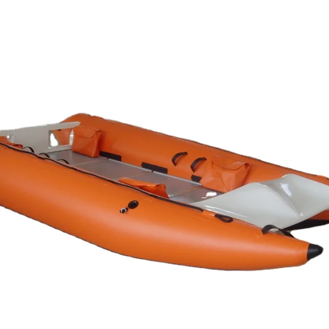 Fishing High Speed Rubber Pvc/hypalon Rowing Catamaran Boat