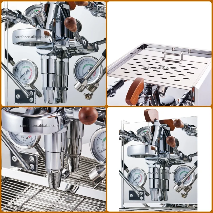 Customized Stainless Steel 15 Bar Vibration Pump Espresso Machine for Cafe