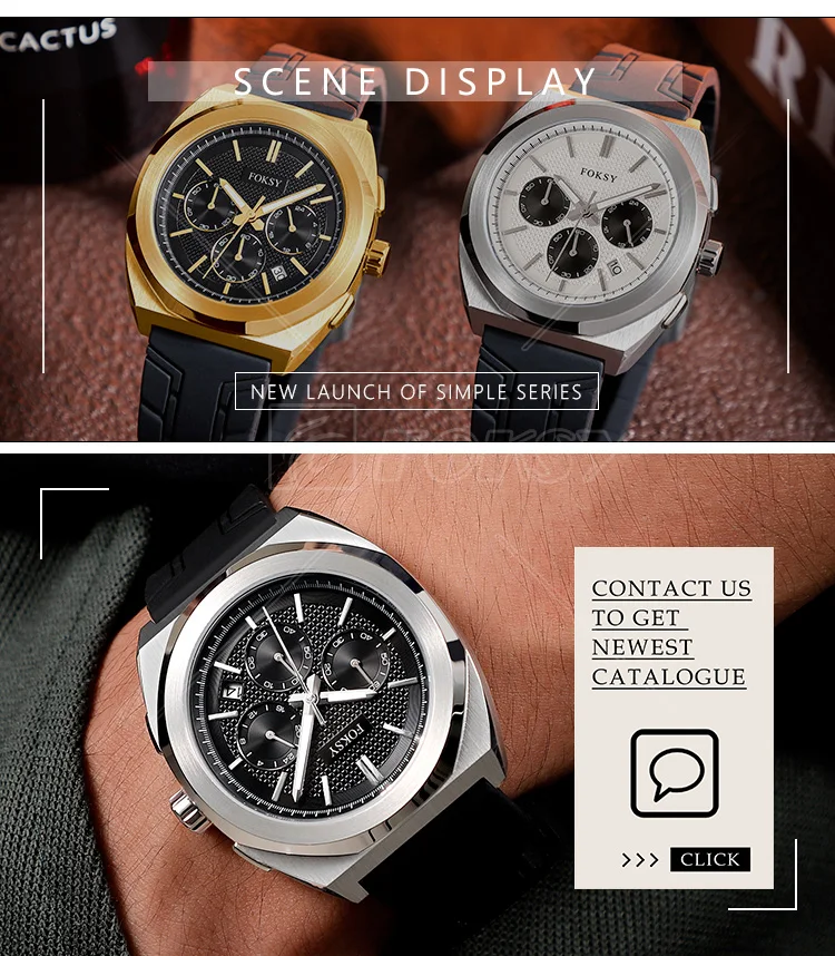 Shop High End Wrist Quartz Men’s Watch with 316L Stainless Steel Case Back