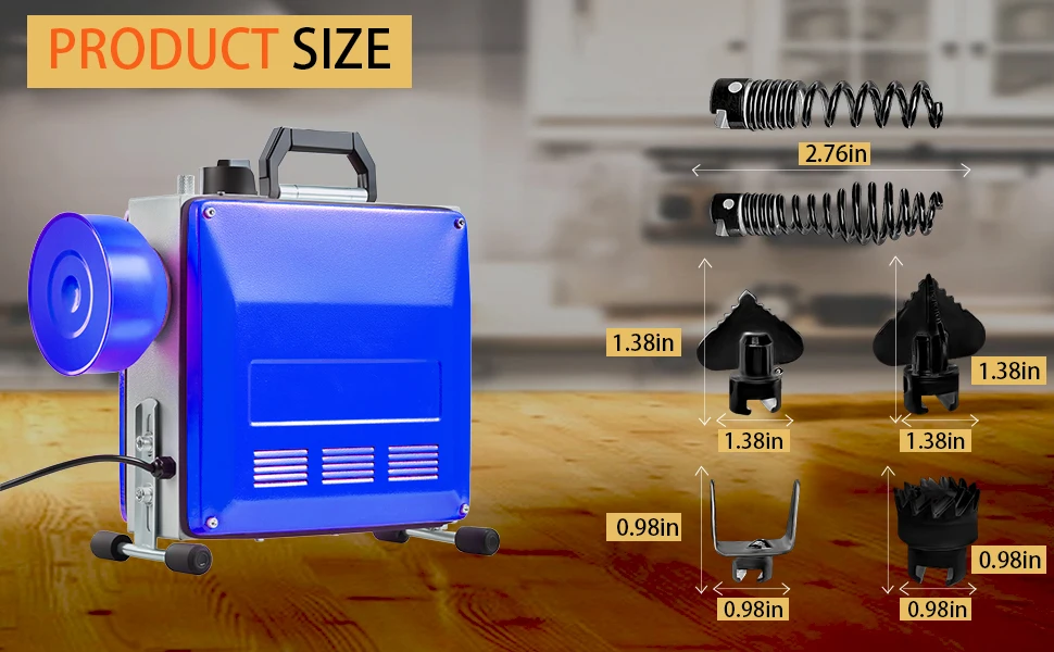 High Grade Electric Household Sewer Pipe Unclogging Machine