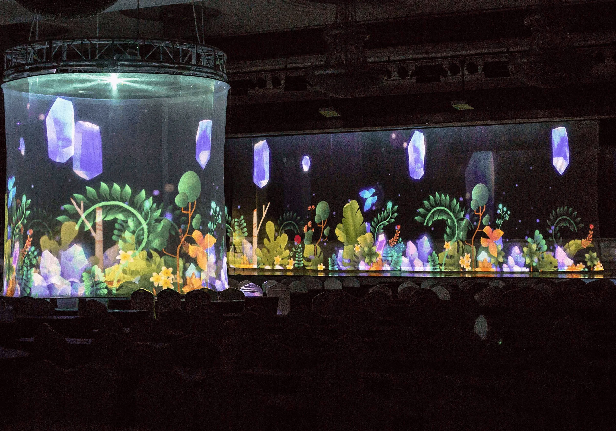 3d Holographic Projection Screen For Stage Use,Gauze Stage Projection ...
