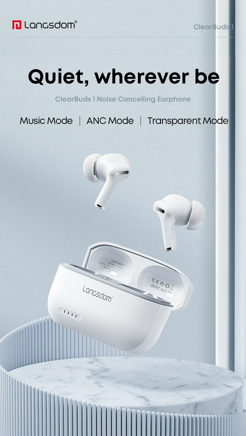 Customize Logo High Quality ANC TWS Headphones - Crystal Sound