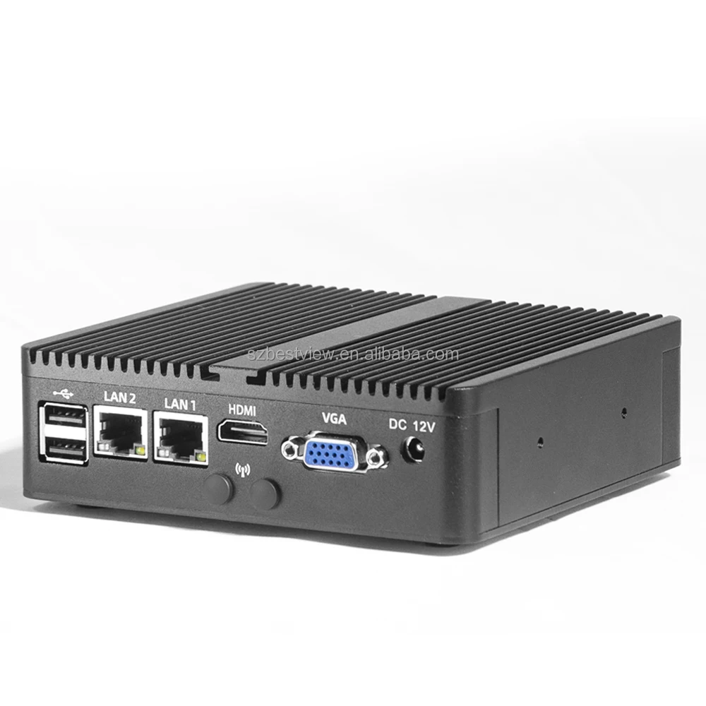 Wall Mounted/embedded Celeron Fanless Mini Industrial Pc Nano Box For Monitor - Buy Fanless Mini ...
