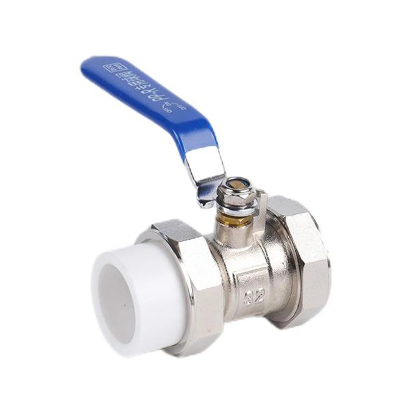 PPR Double Activated Copper Ball Valve Engineering Ball Valve DN25 Non ...