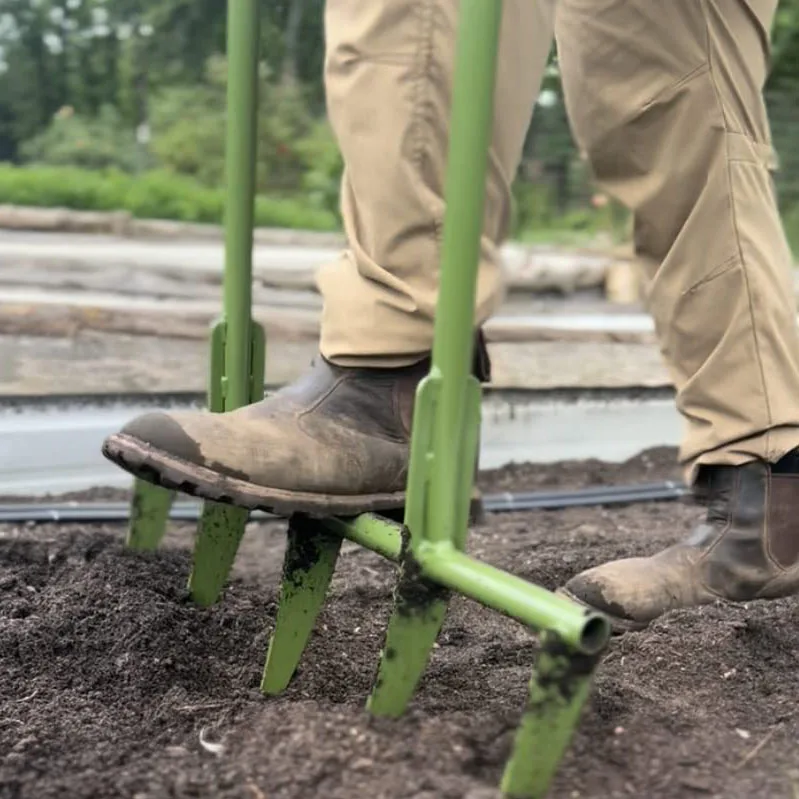 Jh-mech Mindful Farm Lawn Ergonomic Lightweight 5 Tines Loosen Soil ...