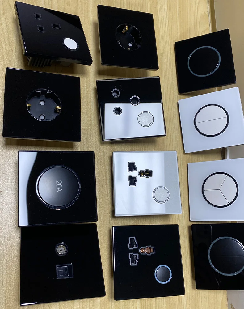 UK & Universal Standard Wall Socket & Electrical Switch