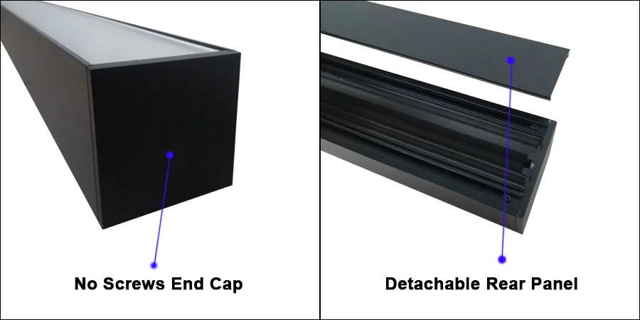 Aluminium Profile Square & Rectangular LED Linear Light for Office ...