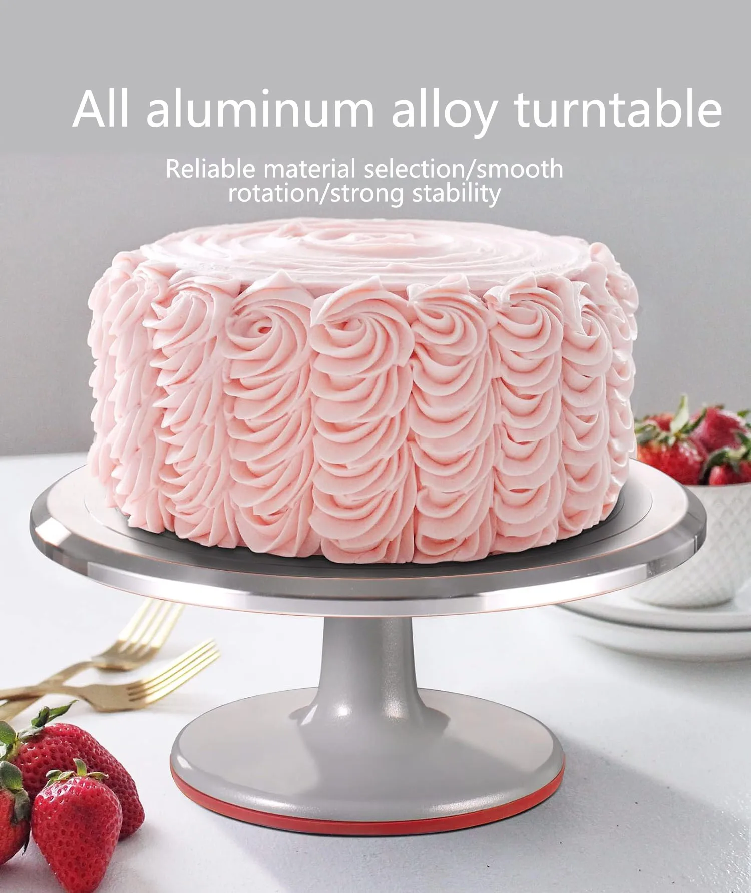 12 Inch Cake Turntable Revolving Stand Metal Cake Turntable - Buy Cake ...