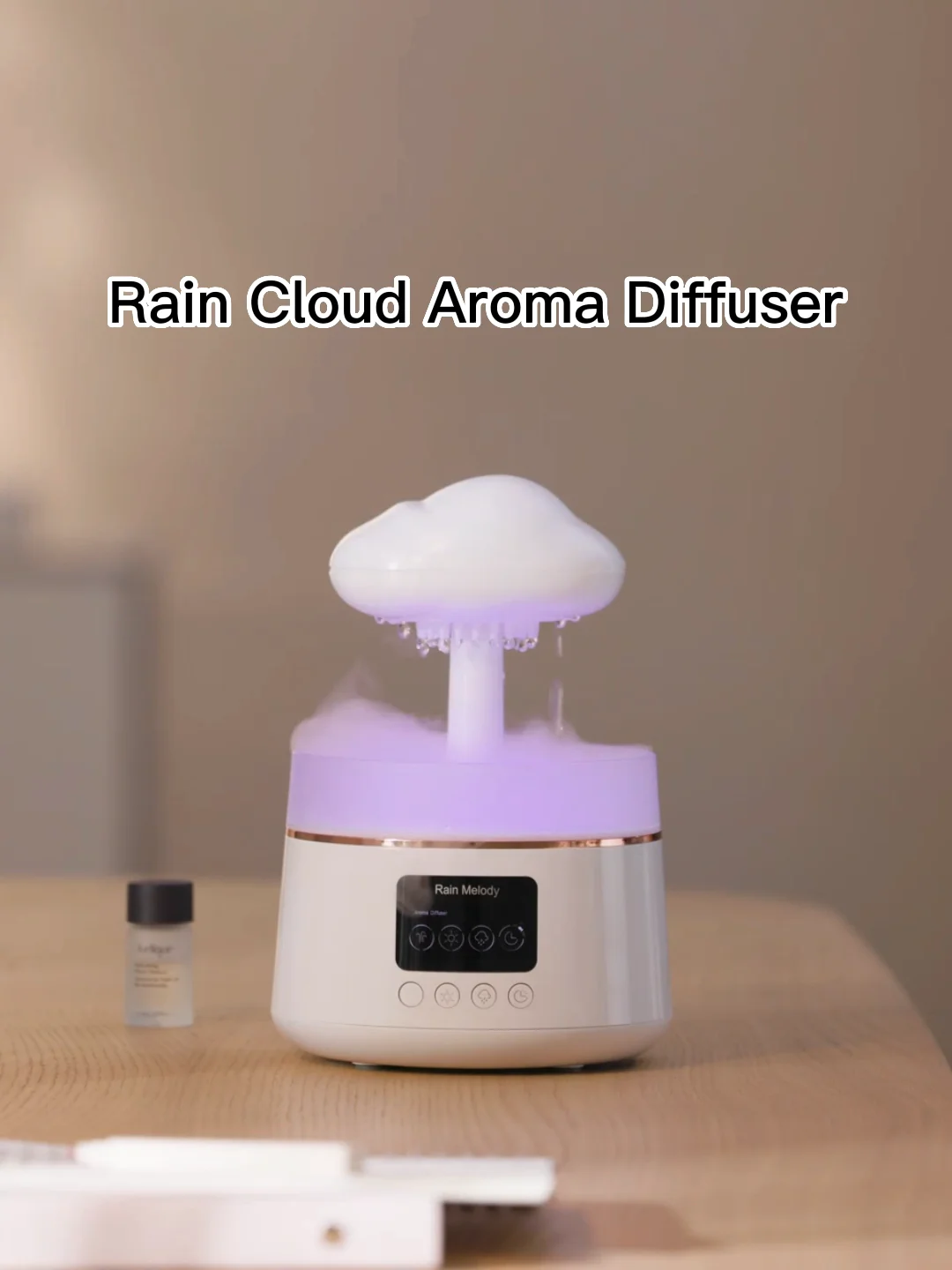 2023 New Mushroom Rain Cloud Humidifier Diffuser Gloomie Rain Cloud ...