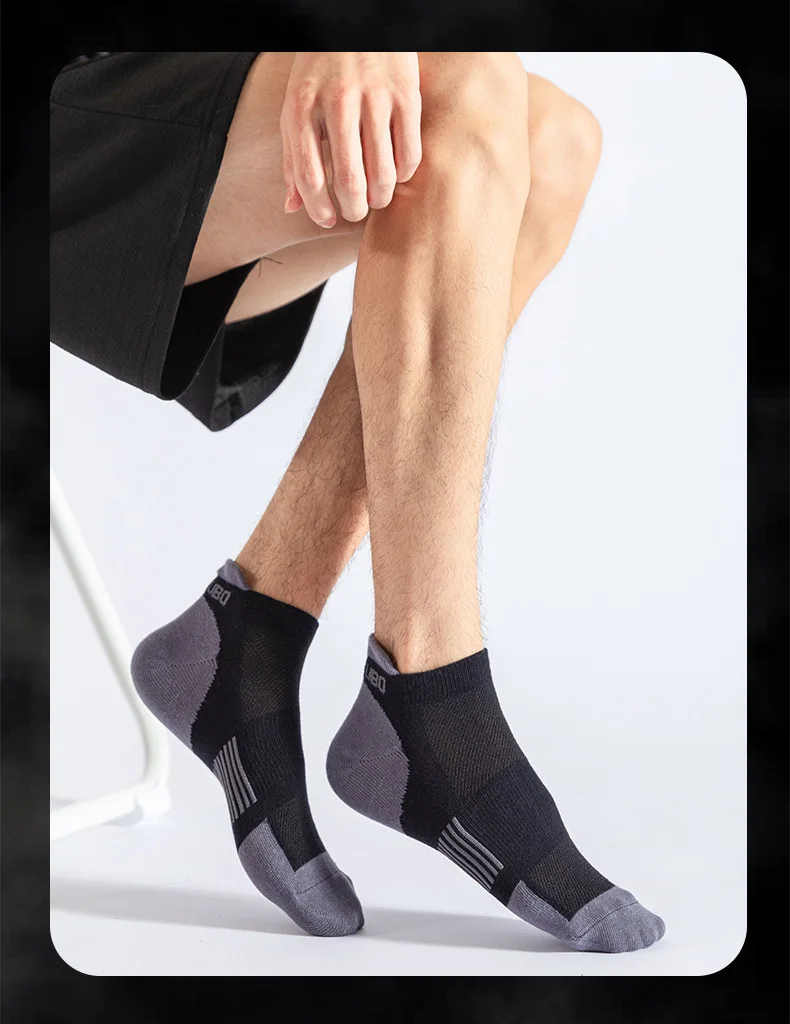 SURE Men's Ankle Compression Socks - Athletic & Comfortable