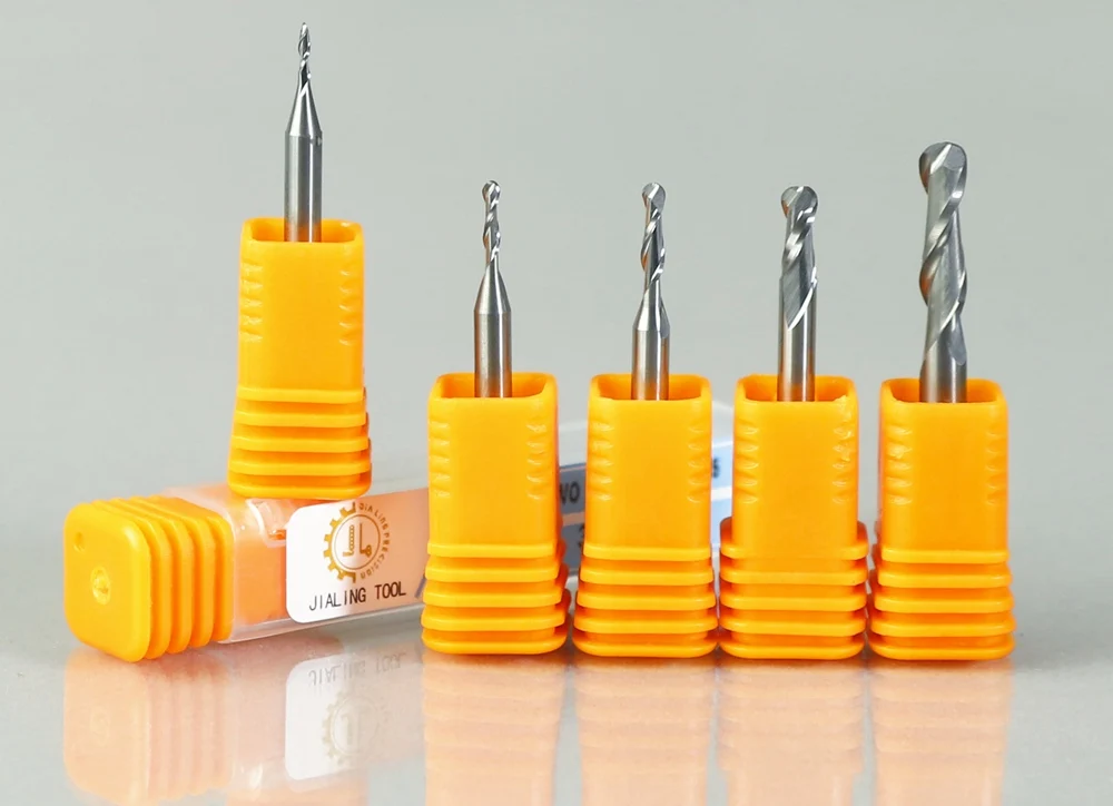 2 Flute Ball Nose Routers Bits Carbide Cnc Ball Nose End Mill 6mm ...