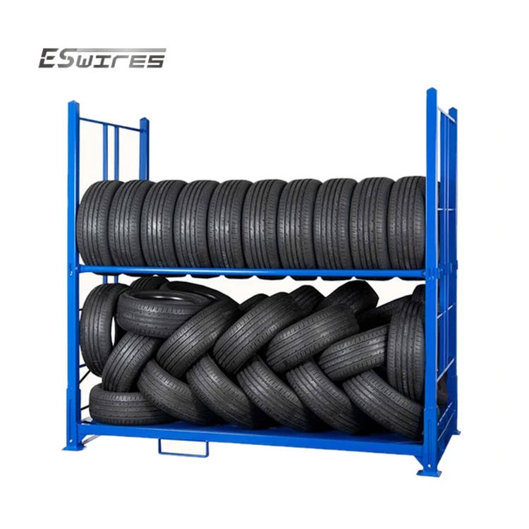 Customized collapsible stackable save space commercial tire storage ...