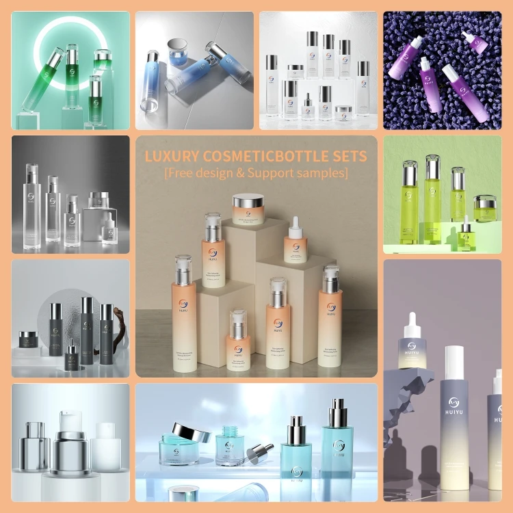 Luxury Skincare Packaging - Pink Rose Gold Set